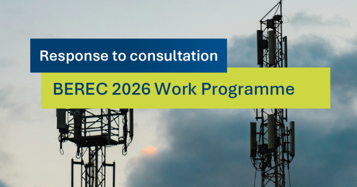 BEREC 2026 work programme: Response to consultation